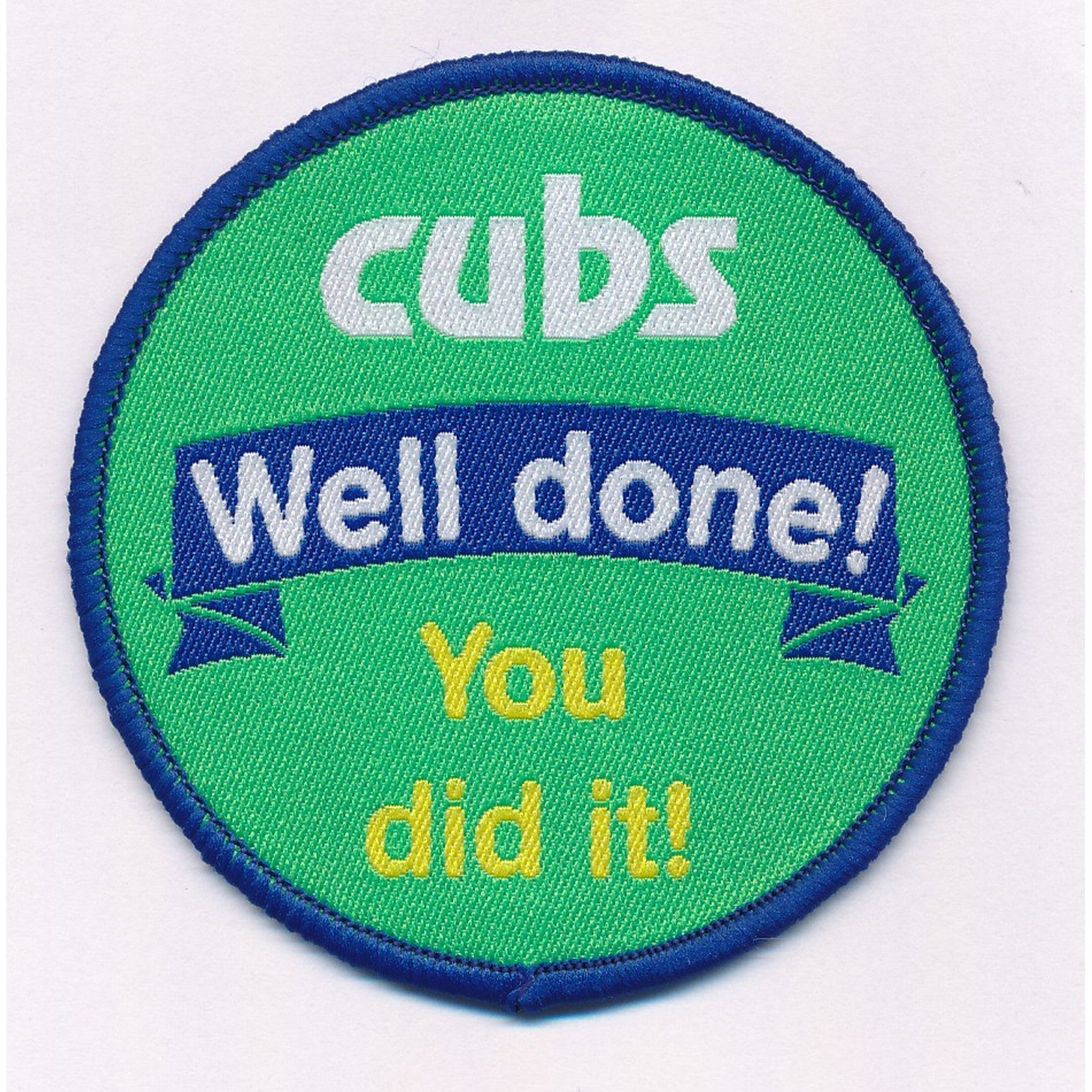 Cubs Well Done Blanket Badge – Glenrothes Scout Shop